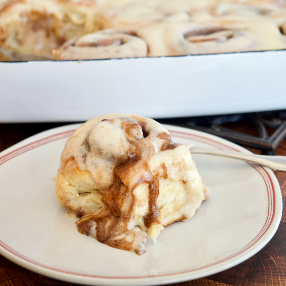 Ooey-Gooey Cinnamon Rolls with Cream Cheese Frosting - The Fresh Cooky