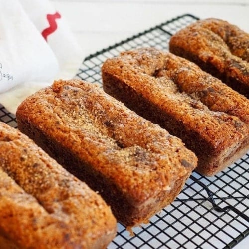 Moist Banana Graham Oat Bread • The Fresh Cooky