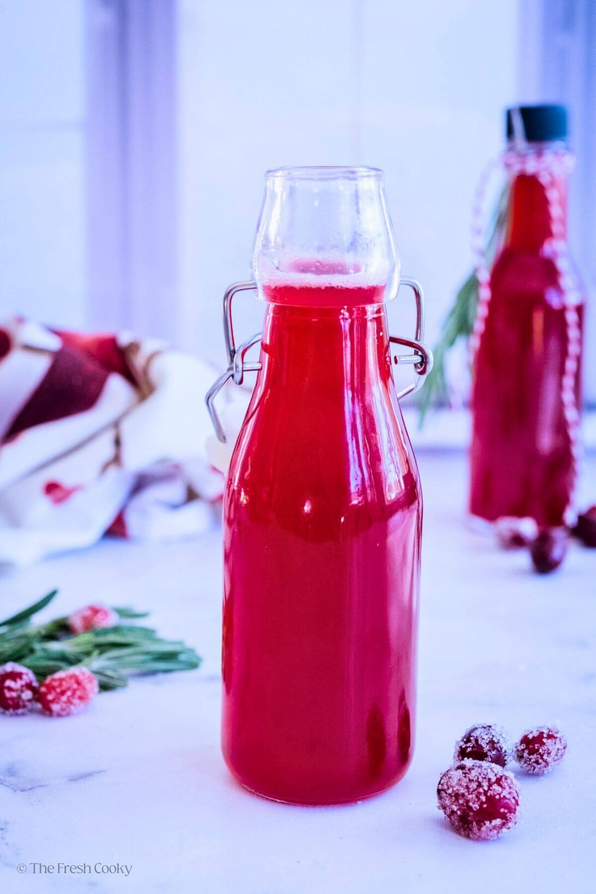 How to Make Cranberry Simple Syrup• The Fresh Cooky