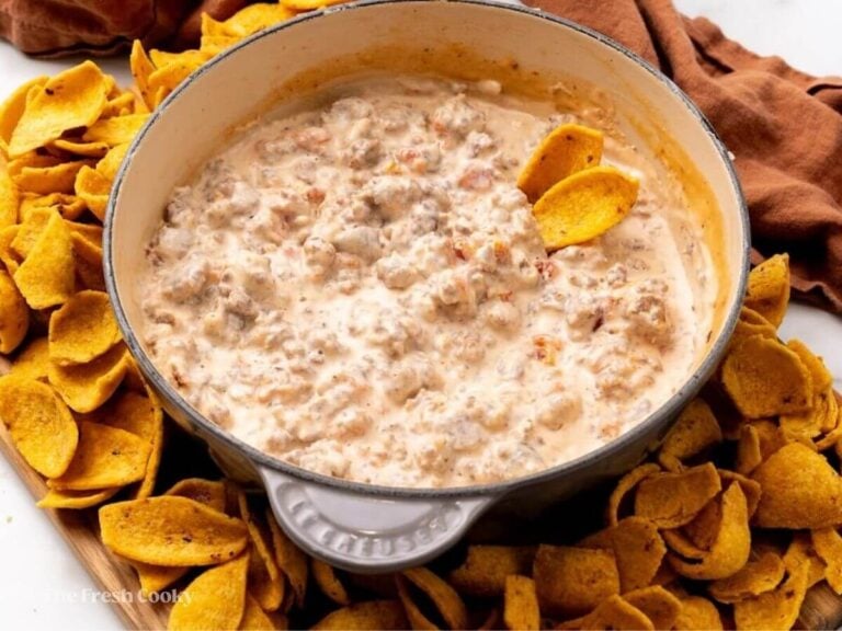 Rotel Sausage Dip • The Fresh Cooky