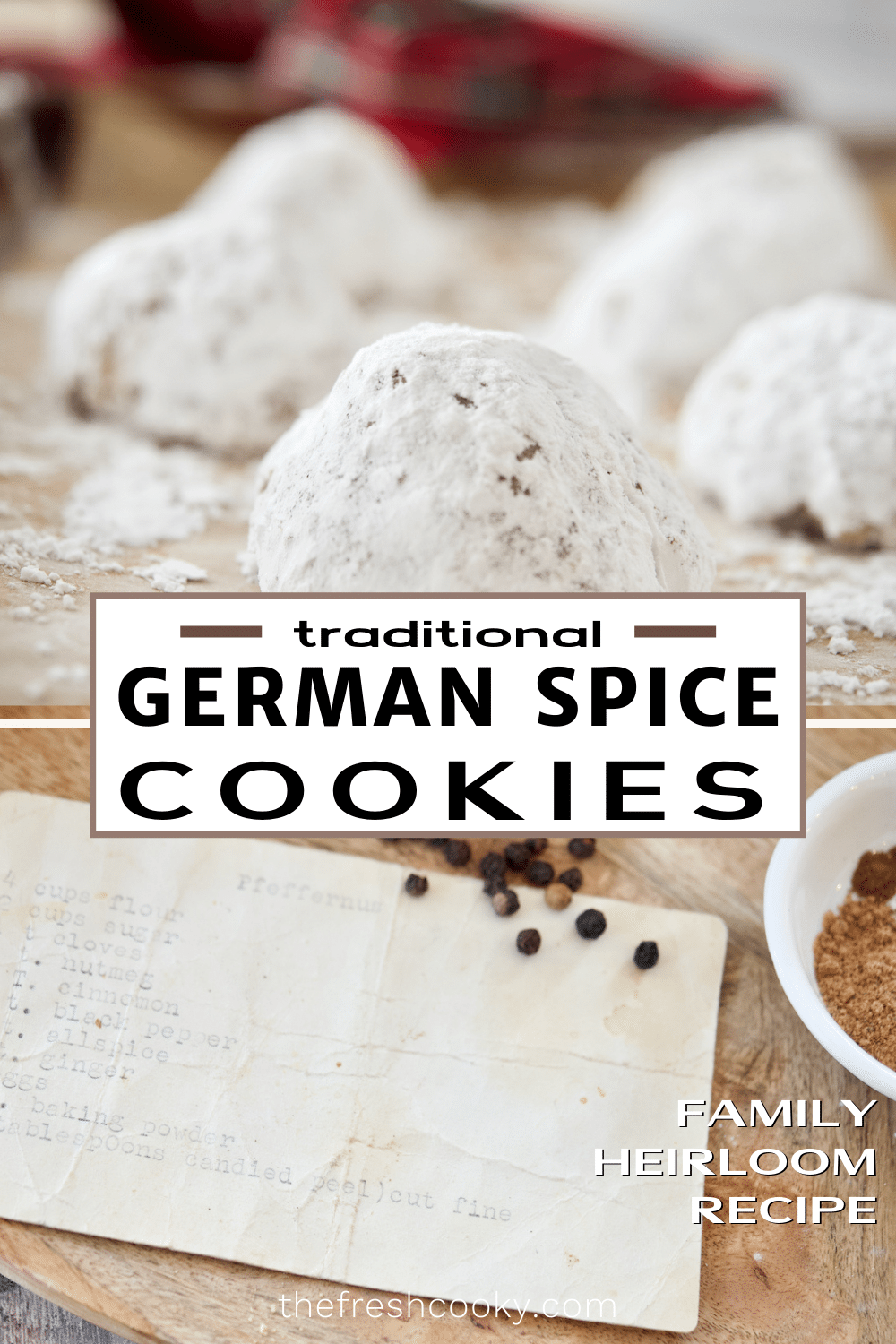 Pfeffernusse Cookies (German Spice Cookies) • The Fresh Cooky