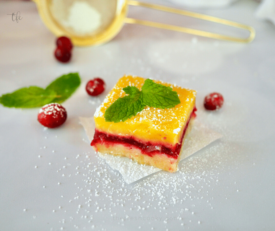 Cranberry Lemon Bars
