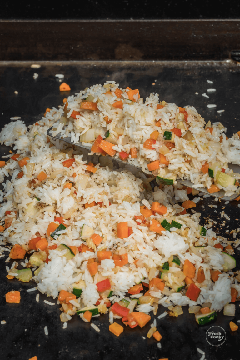 Best Hibachi Fried Rice Recipe (Benihana Copycat) • The Fresh Cooky