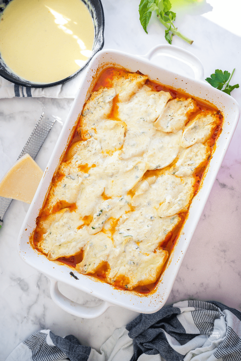 Giant Cheese Stuffed Shells Recipe (Olive Garden) • The Fresh Cooky
