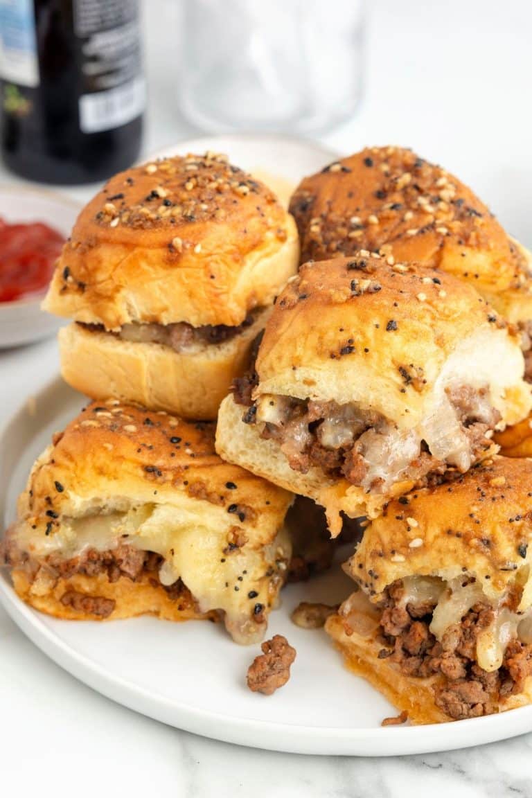 Hawaiian Roll Cheeseburger Sliders• The Fresh Cooky