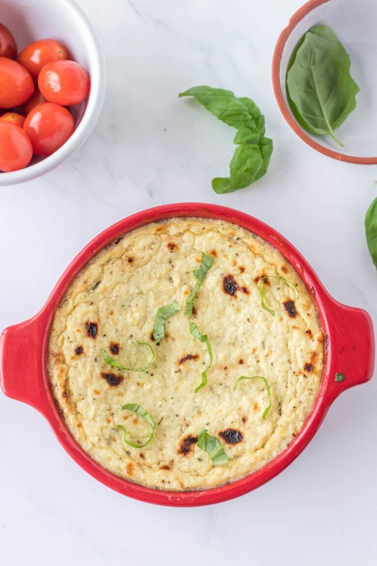 Easy Italian Baked Ricotta Cheese Dip Recipe • The Fresh Cooky