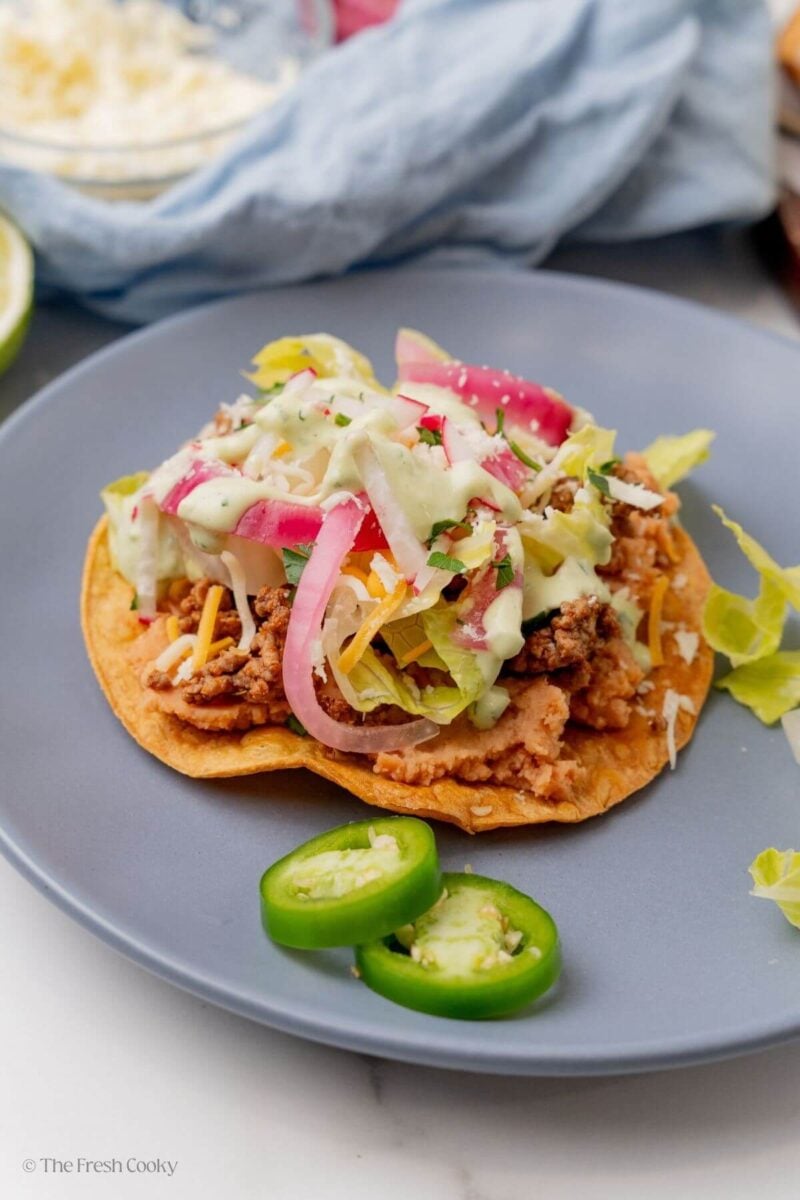 Homemade Tostadas Recipe • The Fresh Cooky