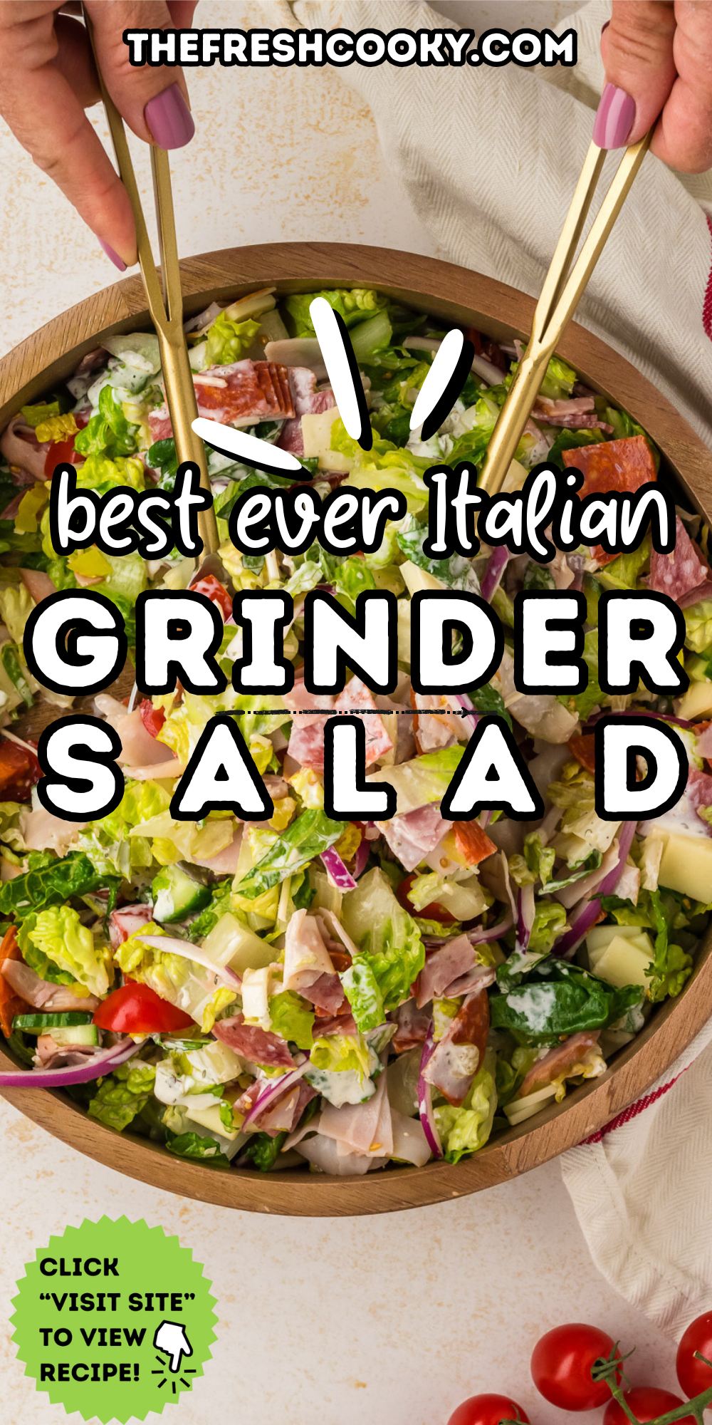 Chopped Grinder Salad • The Fresh Cooky