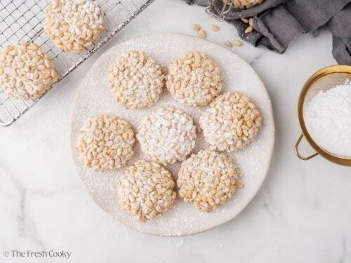 Italian Pignoli Cookies • The Fresh Cooky