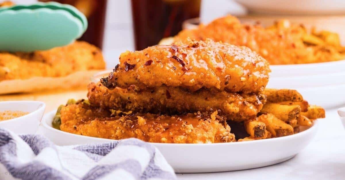 Hot Honey Chicken Tenders Recipe • The Fresh Cooky