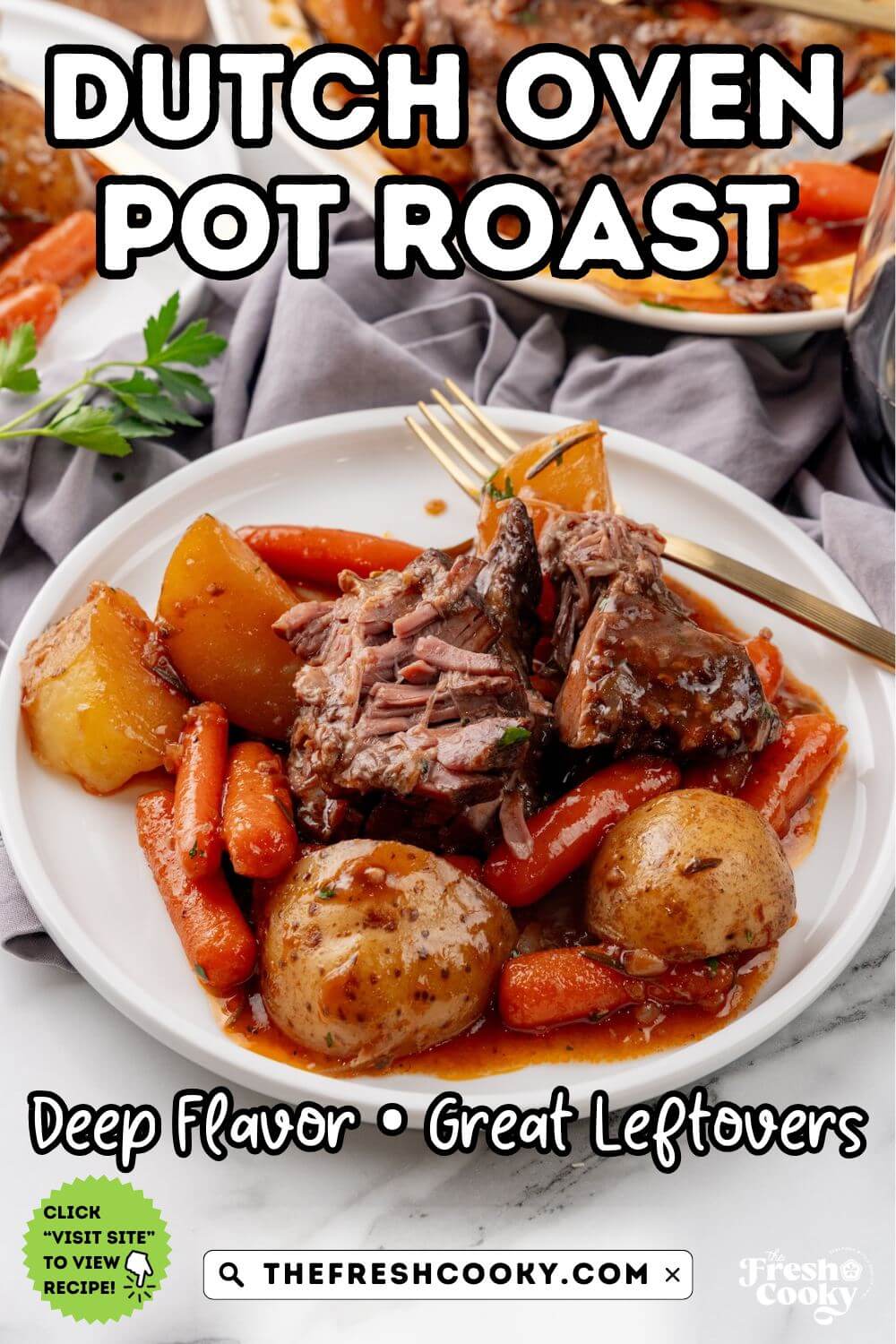 Easy Dutch Oven Pot Roast Recipe (Tender & Foolproof)• The Fresh Cooky
