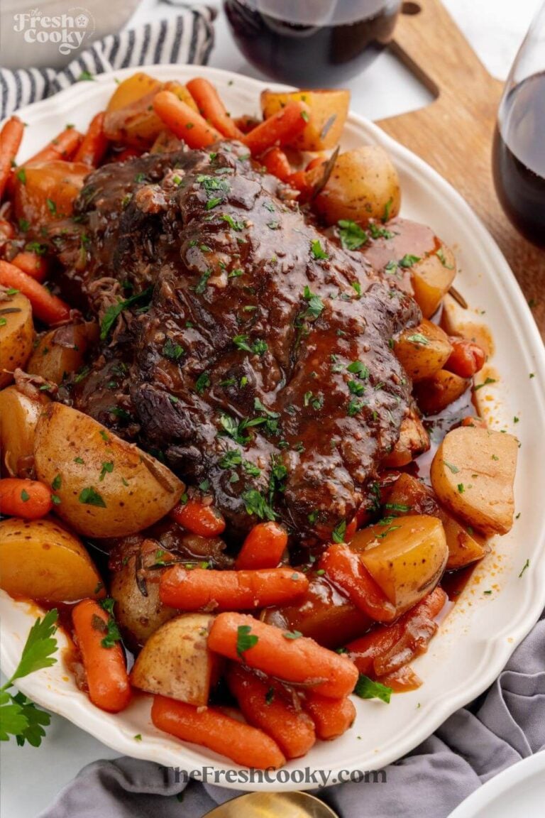 Easy Dutch Oven Pot Roast Recipe (Tender & Foolproof)• The Fresh Cooky