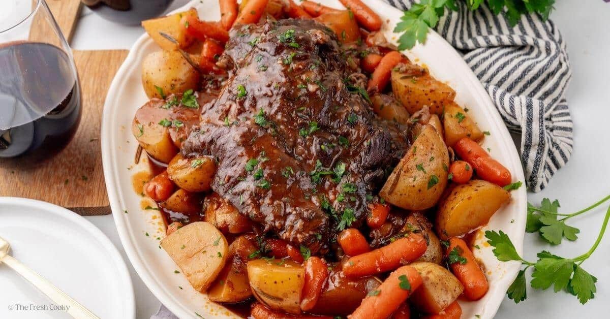 Easy Dutch Oven Pot Roast Recipe (Tender & Foolproof)• The Fresh Cooky